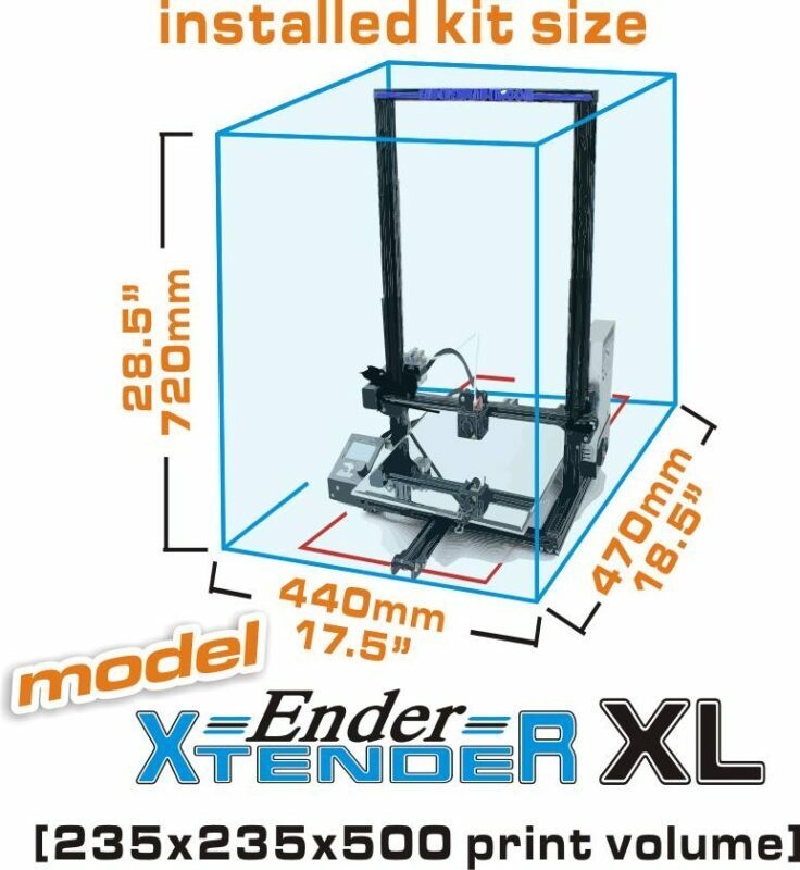How to Make Your Ender 3 Bigger - Ender Extender Size Upgrade - 3D ...