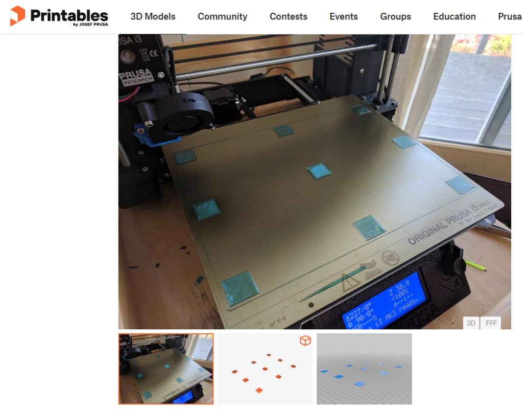 Best 3D Printer First Layer Calibration Tests - STLs & More - 3D Printerly