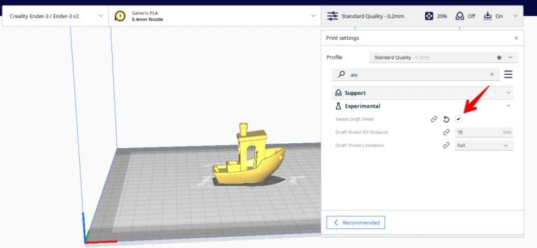 How to Use Draft Shields with 3D Prints - Cura & PrusaSlicer - 3D Printerly