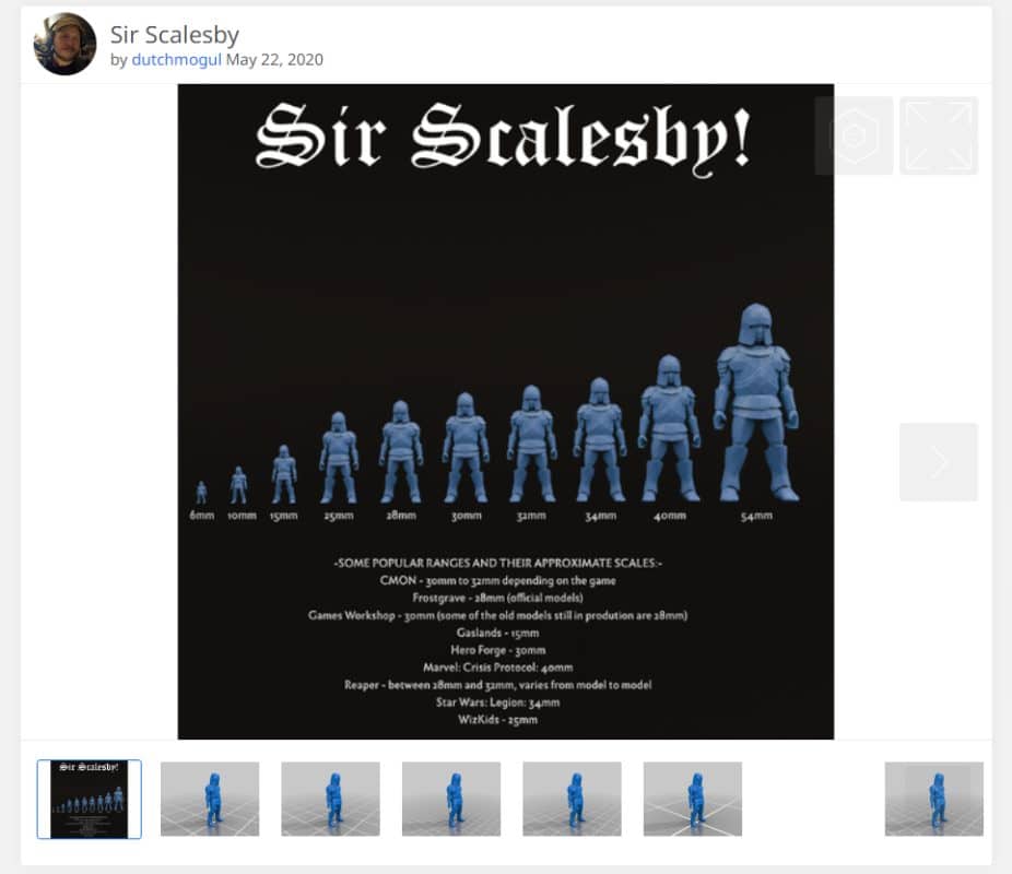 How to Scale a Miniature for 3D Printing - Scale 3D Models - 3D Printerly