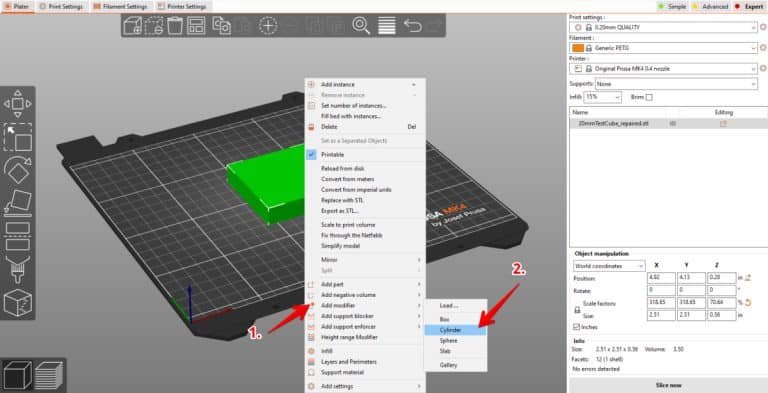 How to Cut a Hole in PrusaSlicer (7 Steps) - 3D Printerly